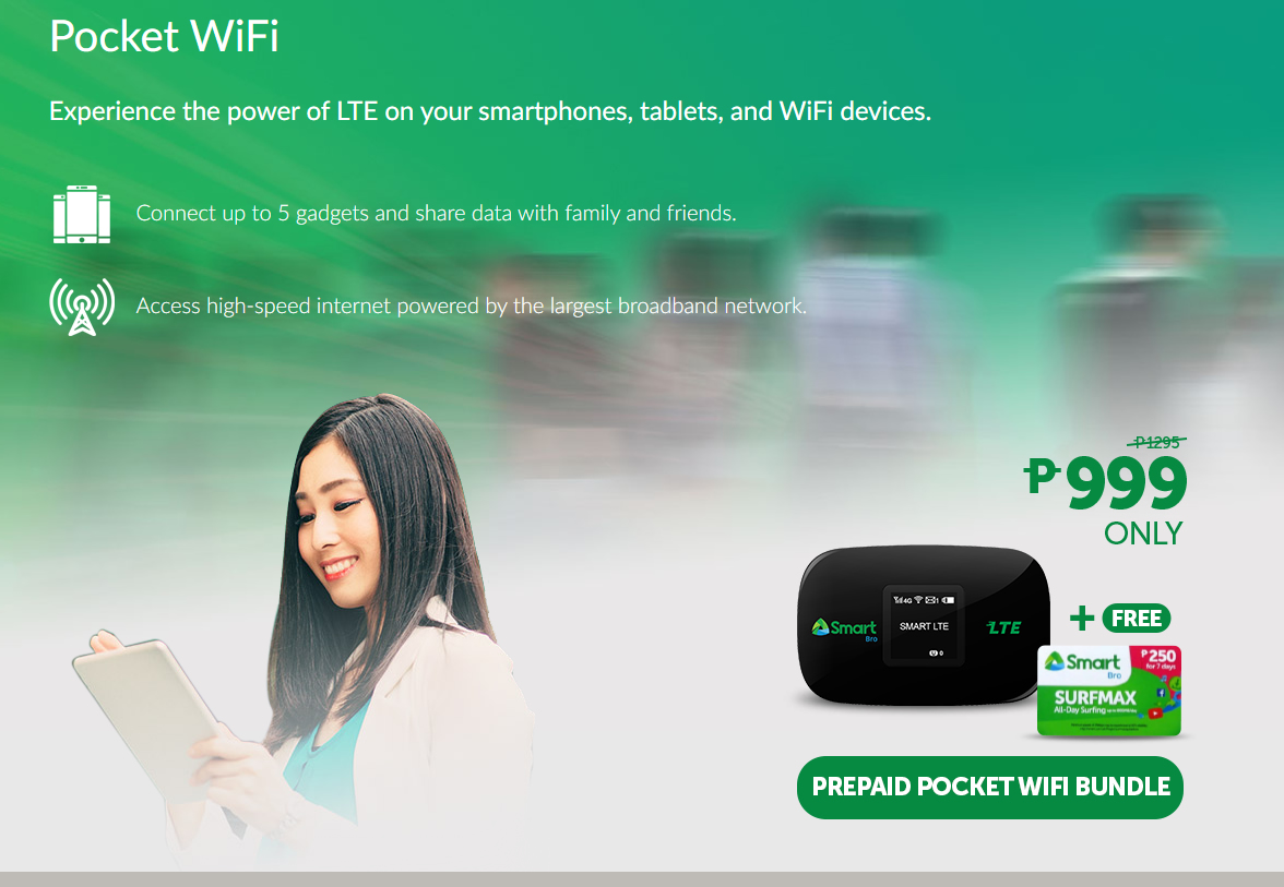 Smart Bro Prepaid LTE Pocket WiFi